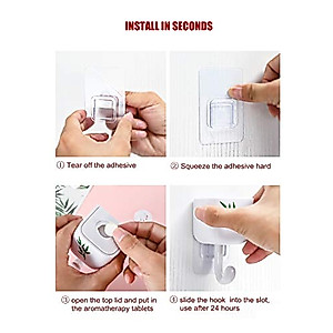 Gautsa Cute Peek-A-Boo Hooks, Self Adhesive, Pop up Cat Bear Animal Decorative for Kids Boys Girls, for Key Coat Robe Towel, 4 Pack (Bears)