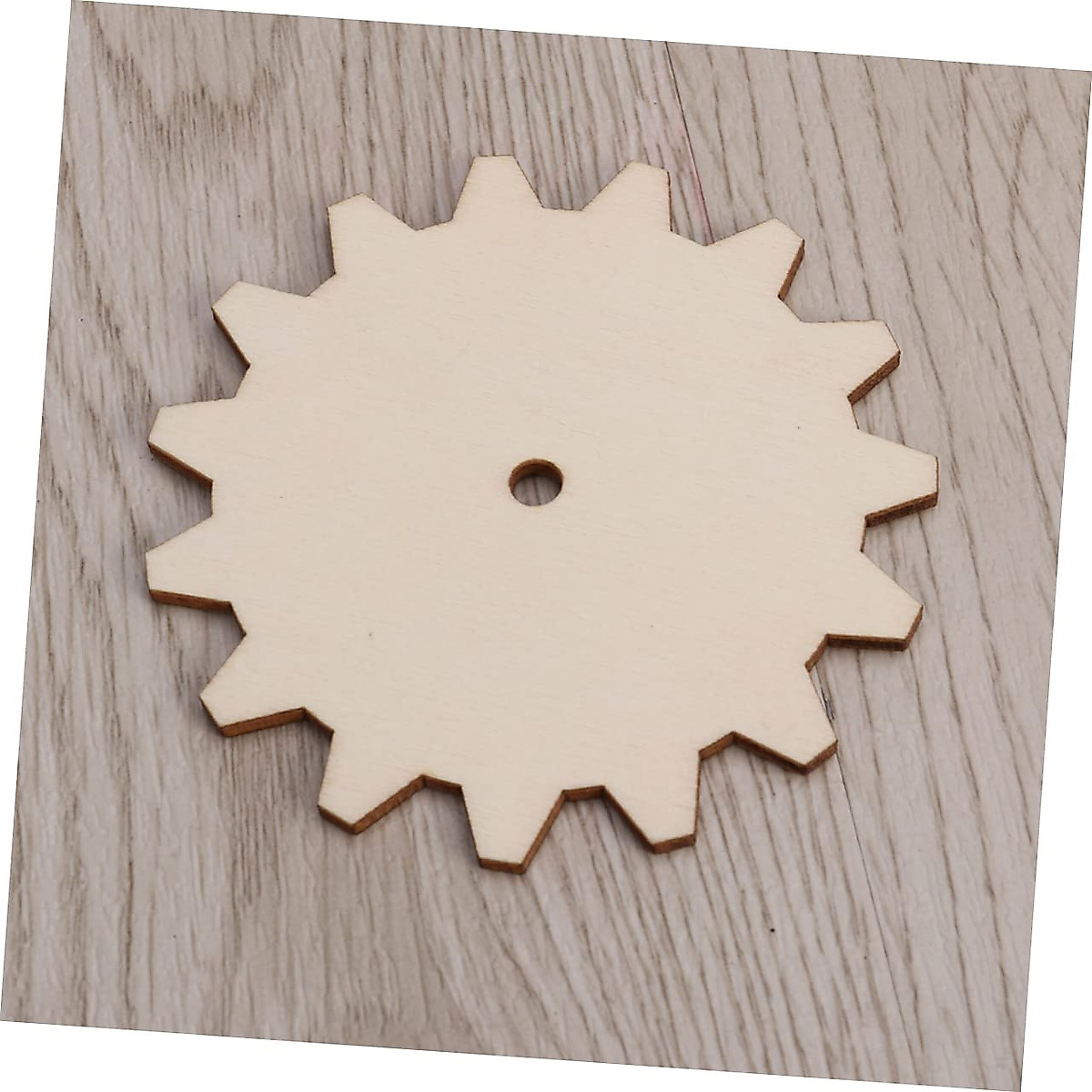 Homoyoyo 30 Pcs Unfinished Gear Wheels Unfinished Wood Cutouts Wood Cutout for Crafts Wood Circles for Crafts Wood Embellishment DIY Wood Craft Nativity Crafts Wooden Bamboo Equipment
