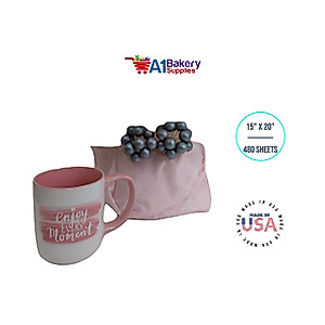 Bulk Blush Tissue Paper 15 inch X 20 inch 480 Sheets Premium Quality Gift wrap Tissue Paper A1 bakery supplies