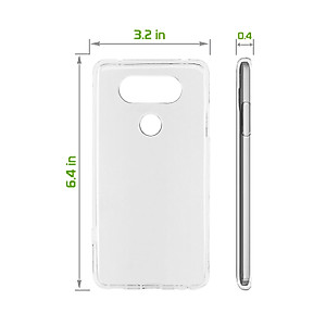 LG V20 Case, Cellet Slim Flexi Cell Phone Case for The LG V20-Clear-Retail Packaging