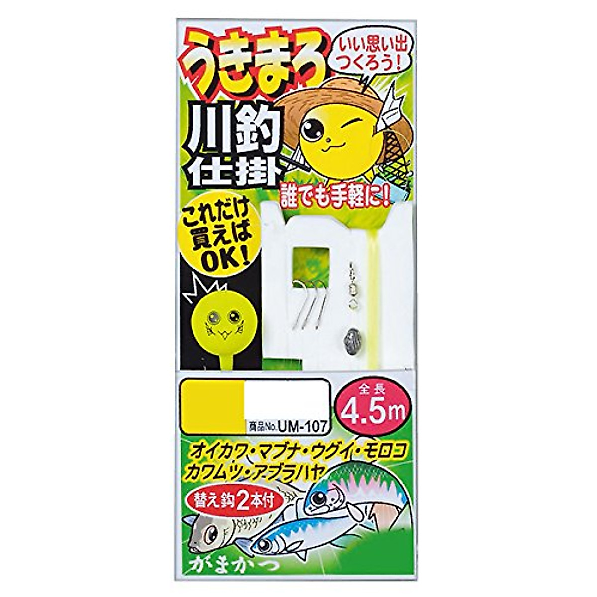Gamakatsu UM107 Ukimaro River Fishing Tackle No. 4 - Harris 0.6. 45540-4-0.6-07