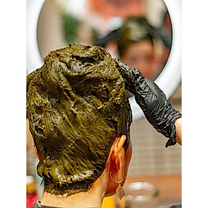 khadi BLUE BLACK (Indigo) Natural Hair Color Plant based hair dye for mysterious deep black to shimmering blue-black, 100% herbal, vegan, PPD & chemical free, natural cosmetic for healthy hair 3.5oz