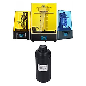 3D Printer Resin, Good Hydrophilicity High Toughness 3D Resin Washable Fast Curing Speed for LCD DLP(Grey)