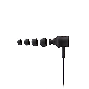 PureGear PureBoom Premium Tangle Free in-Ear Stereo Headphones with Built-in Mic, 3.5mm Wired Earbud for Laptops, Computers, iPhone, Android Phones, iPad, & More Devices with 3.5mm Interface (Black)