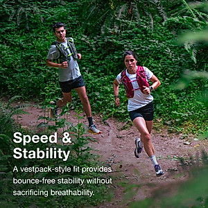 Osprey Duro 15 Men's Running Hydration Vest with Hydraulics Reservoir, Charcoal Grey, Large/X-Large