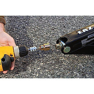 Camco Camper/RV Scissor Jack Drill Adapter Socket | Designed for 1/4-Inch Hex Quick Connect Chucks | Forged of Carbon Steel & Zinc Plated for Corrosion-Resistance (48865)