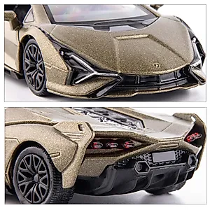 TGRCM-CZ 1/36 Scale Lamborghini Sián FKP37 Casting Car Model, Zinc Alloy Toy Car for Kids, Pull Back Vehicles Toy Car for Toddlers Kids Boys Girls Gift