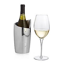 nambe Vie Pinot Grigio Wine Glasses | Long Stem White Wine Glasses for Riesling and Sauvignon Blanc | Set of 2 Clear Glasses | 20 Ounces Each | Designed by Neil Cohen