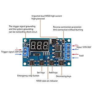Dual MOS Tube Control Board, 5-30V Dual MOS Tube Control Module Reverse Polarity Protection Professional for LED Light for Smart Home