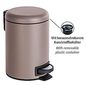 Anatomicline WENKO Pedal bin Leman Taupe, 22.5 x 17 x 25 cm, Beige