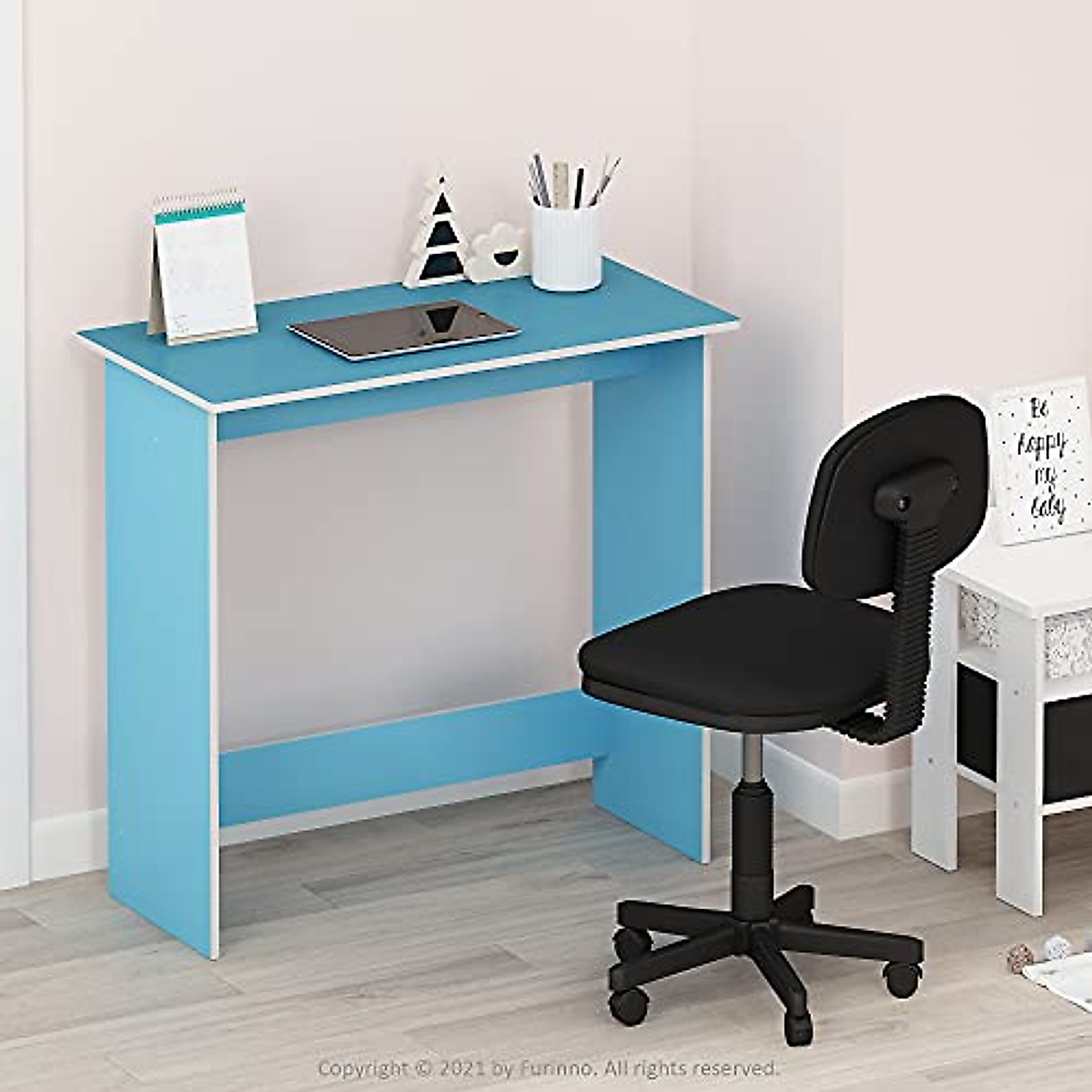 FURINNO Simplistic Study Table, Light Blue