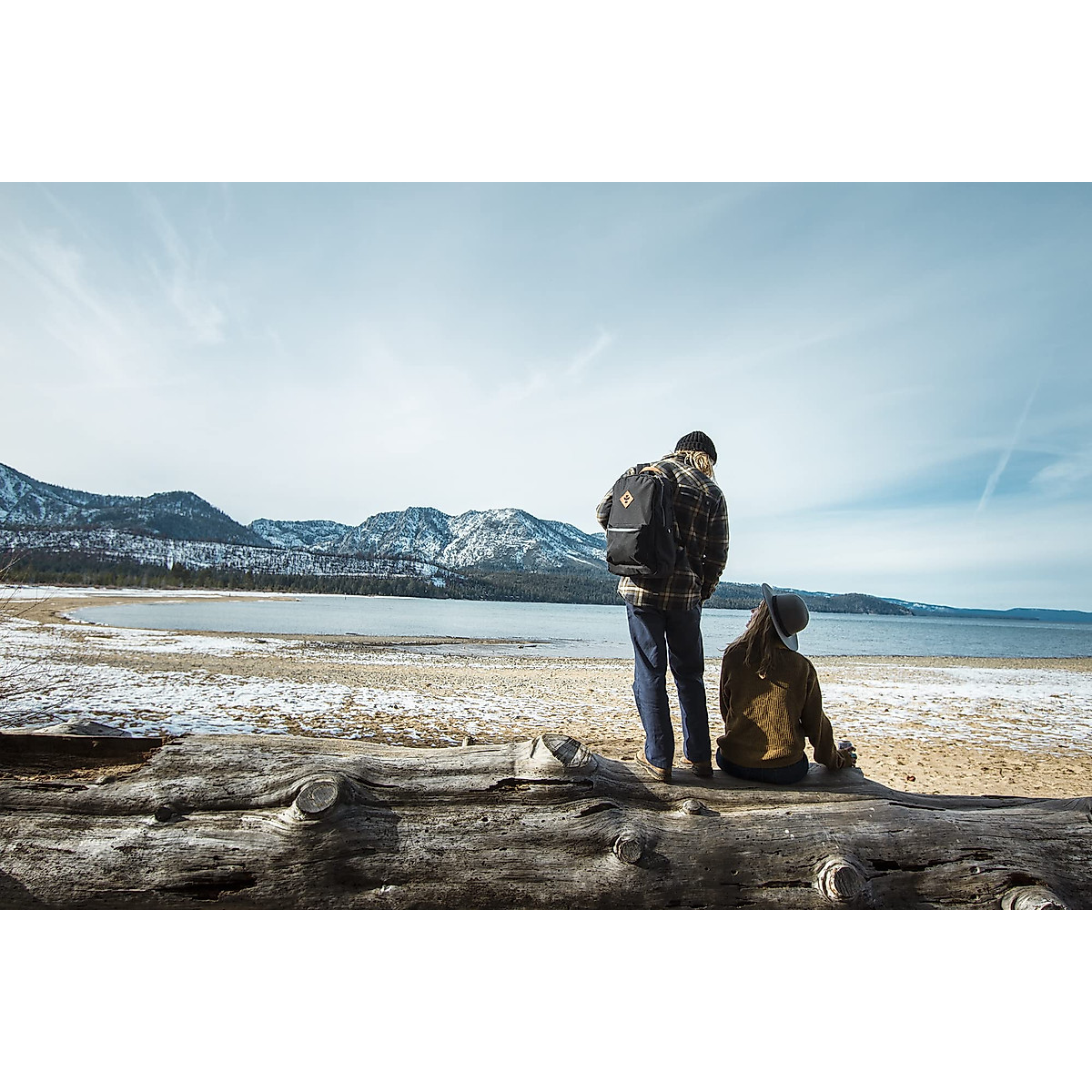 Revelry Supply Explorer Smell Proof and Water Resistant Medium Size Travel Backpack - 18 L (Black)