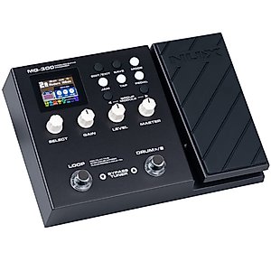 NUX MG-300 Multi Effects Pedal TSAC-HD Pre-Effects,Amp Modeling algorithm,CORE-IMAGE Post-Effects,IR,56 drum beats,60 seconds Phrase Loop