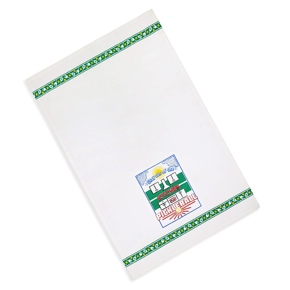 Cackleberry Home Pickleball Lover Cotton Kitchen Towel Set - Stay Out of The Kitchen and Eat Sleep Play Pickleball