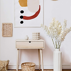 MINYULUA 6pc Artificial Hyacinth Flowers Bouquet Silk Flowers Home Garden Fence Restaurant Banquet Hotel Wedding Simulation White Decoration (Off White)