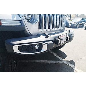 iJDMTOY Universal Fit License Plate Frame Mount 3-Inch LED Pod Fog Driving Light Kit, Include (2) 2x2 24W LED Cubic, Mounting Brackets & Relay Wiring Kit