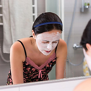 Dizila 10 Pieces Wide 0.8cm/0.3" Solid Plain Blank Thin Matte Plastic Headbands with Teeth DIY Craft Sports Hair Bands Accessories for Women Men Girls Teens Kids