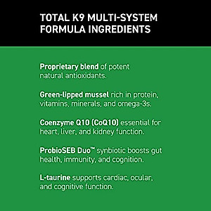K9 Power Total K9 for Dogs 1lb - Supports Joint Health - Boosts Immune Function -Enhances Muscle Strength - Promotes a Healthy Coat