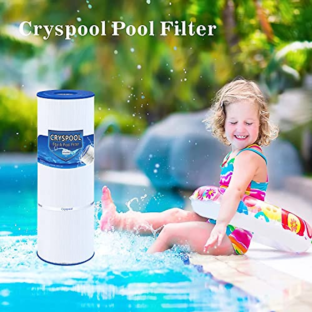 Cryspool Pool Filter Compatible with Hayward CX580XRE, SwimClear C3025, C3030, PA81, Unicel C-7483, Filbur FC-1225, 4 Pack