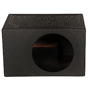 AudioPipe Sub-BDC4-12D2 12 Inch 2200 Watts Dual 2 Ohm Car Audio Subwoofer & QPower QBOMB12VL Single 12 Inch Vented Ported Sub Box Enclosure