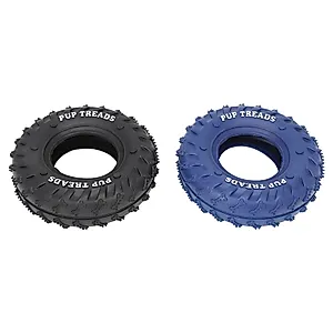 Yosoo Rubber Tire Dog Chew Toy Safe for Medium Large Dogs Rubber Pet Chew Toy