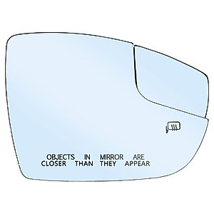 Passenger Right Side Mirror Replacement for 2012-2018 Ford Focus Side Mirror Glass - Side View Heated Convex Mirror Glass with Rear Holder, Replace CM5Z-17K707-G