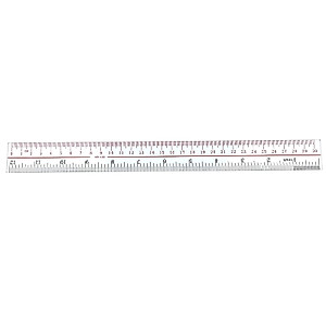 4 PCS Ruler 12 Inch, Ultra Clear Plastic Rulers, Transparent Acrylic Ruler with Inches and Centimeters, Professional 12 Inch Ruler for School, Sewing, Office, Rulers for Kids