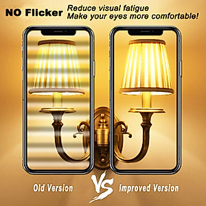 ALIDE E12 LED Candelabra Light Bulbs 6W C7,Replace E12 60 Watt Halogen Equivalent,Warm White 2700k T6 110V 120V Small Base E12 LED Bulbs for Ceiling Fan Chandelier Lighting,550lm 10Pack