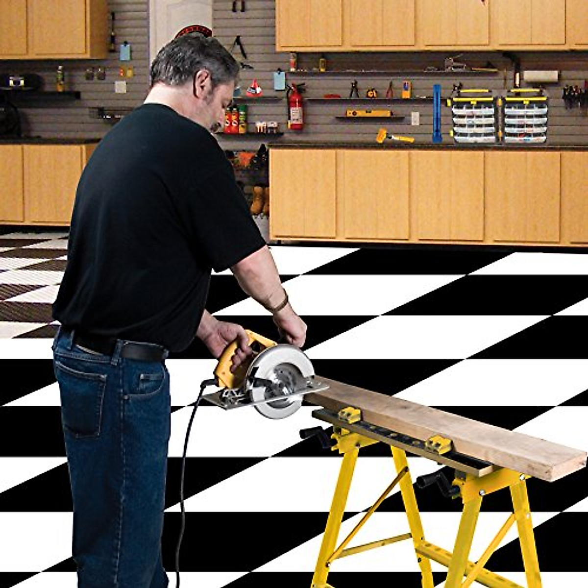 Performance Tool W54025 Portable Multipurpose Workbench and Vise (200 lbs Capacity) , Yellow