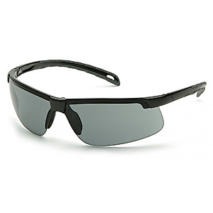 (12 Pair) Pyramex Ever-Lite Glasses Black Frame/Gray Lens (SB8620D)