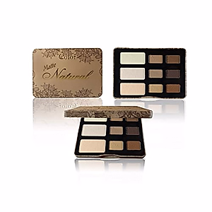 Ccolor Cosmetics - Matte Natural, 9-Color Eyeshadow Palette Matte Finish, Highly Pigmented Eye Shadow Makeup, Long-Wearing Eye Palette, Eye Makeup Kit with Easy-to-Blend Neutral Shades