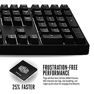 Cooler Master MasterKeys Pro L White LED Mechanical Gaming Keyboard, Cherry MX Brown, Full Size (Large)