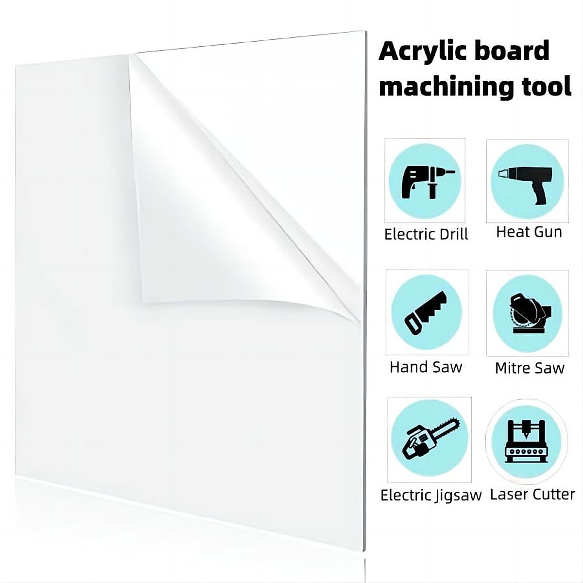 YFYCUSA 2-Pack 11"x14" Clear Acrylic Sheets 1/8" Thick(3mm), Plexiglass Sheets for Laser Cutting, for Process Projects, Replacement Frame Glass, DIY Display, Easy to Cut