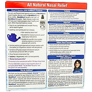 NeilMed's Sinus Rinse Pre-Mixed Packets, 100-Count Boxes