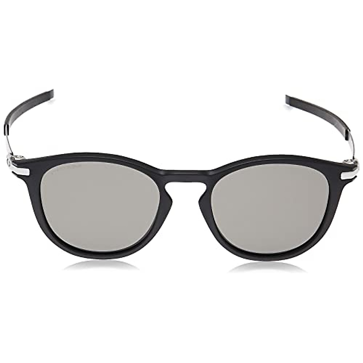 Oakley Men's OO9439 Pitchman R Round Sunglasses, Satin Black/Prizm Grey, 50 mm