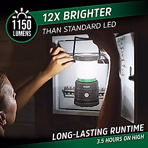 ENERGIZER LED Camping Lantern X1000, Bright and Rugged Tent Light, Water Resistant Lantern for Camping, Hiking, Fishing, Emergency (USB Cable Included)