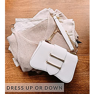 Before & Ever Mini White Shoulder Bag - Small Purse Mini Tote - Small Shoulder Bags for Women - Small White Clutches Purse Bag - White Clutch Handbag - Women's Trendy Cute Purses Hand Bags