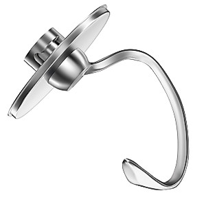 Ladavi Stainless Steel Dough Hook Suitable for Kitchenaid 4.5-5QT Tilt-Head Stand Mixers Attachments Accessories Replacement, Polished, No Coating, Dishwasher Safe（NOT for Bowl-Lift Type）