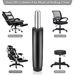 DOZYANT Gas Lift Cylinder, Office Chair Gas Lift Cylinder Replacement,Hydraulic Pneumatic Shock Piston Heavy Duty (450 lbs) Universal Size Fits Most Executive Chairs, Highest End Class 4