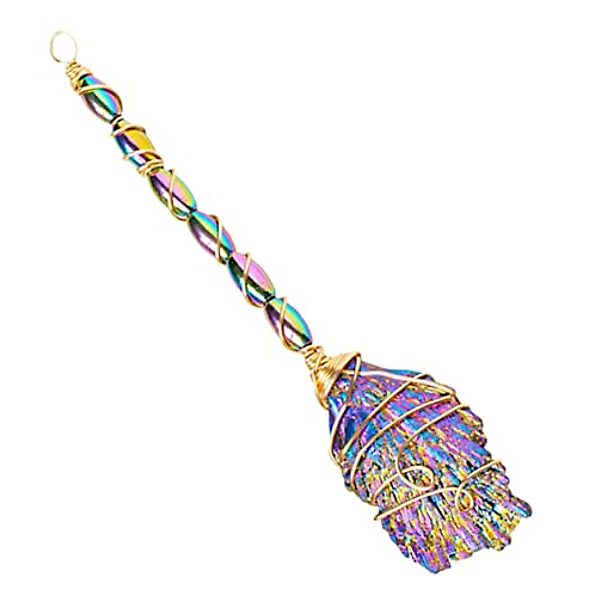 ARTIBETTER Desk Topper 5pcs Pendant Adornment Craft Cluster Material Shape Ornament Irregular Broom Specimen Handmade Random Mineral Stone Decor Crystal Hanging Dining Table Decor