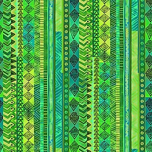 Clothworks Laurel Burch Basics Y3220 21 Green Basic Stripe