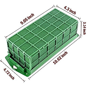 Takytao Floral Foam Cage, Dry Flower Cage Holders, Green Foam Cage Blocks for Fresh Flower Arrangements Decoration, Wedding, Interior and Garden