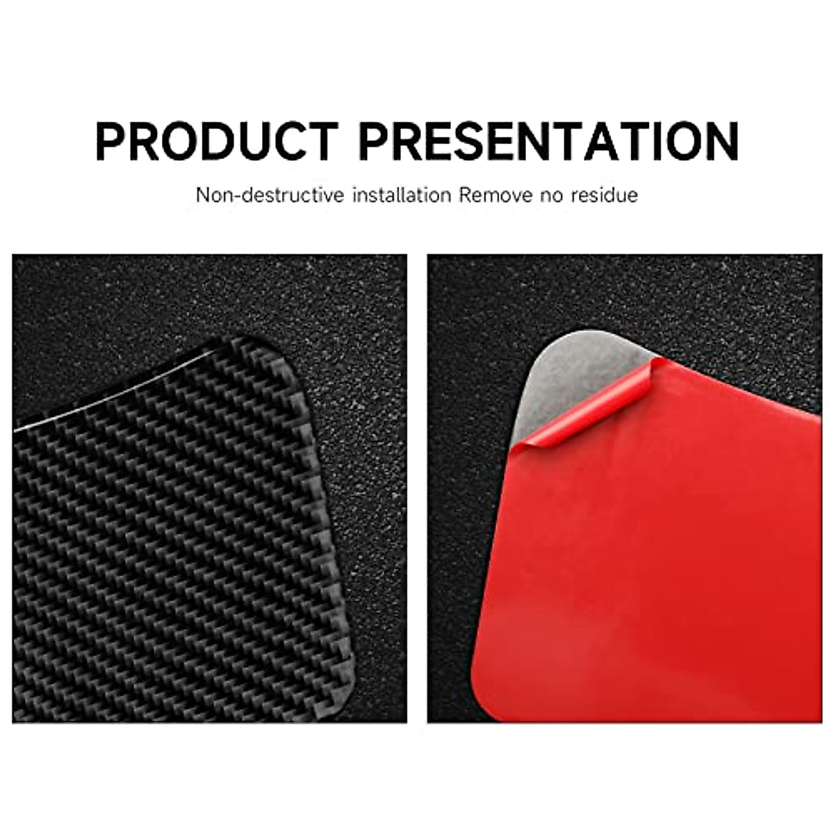 Car Rear Seat Storage Box Mat Sticker Decal Carbon Fiber Interior Trim Cover for Chevrolet Camaro ZL1 2016 2017 2018 2019 2020 2021 2022 2023 Accessories