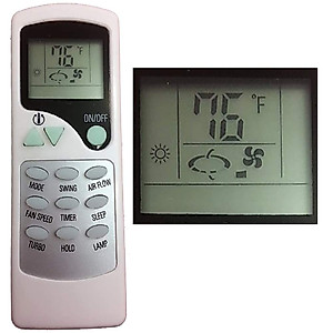 Replacement for Quietside Amcoraire Duo Air Conditioner Remote Control Model(Part) Number ZHF/LT-01