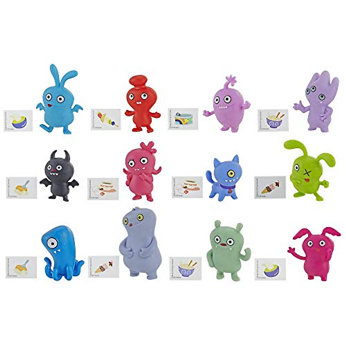 Hasbro Toys Uglydolls Lotsa Ugly Mini Figures Series 1, 4 Accessories