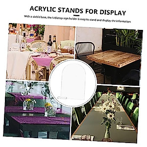 HAWILLOSCH 5 Sets DIY Blank Place Cards Aluminum Alloy Abs Name Place Cards Acrylic Transparent Place Cards for Table Setting Wedding Seat Card