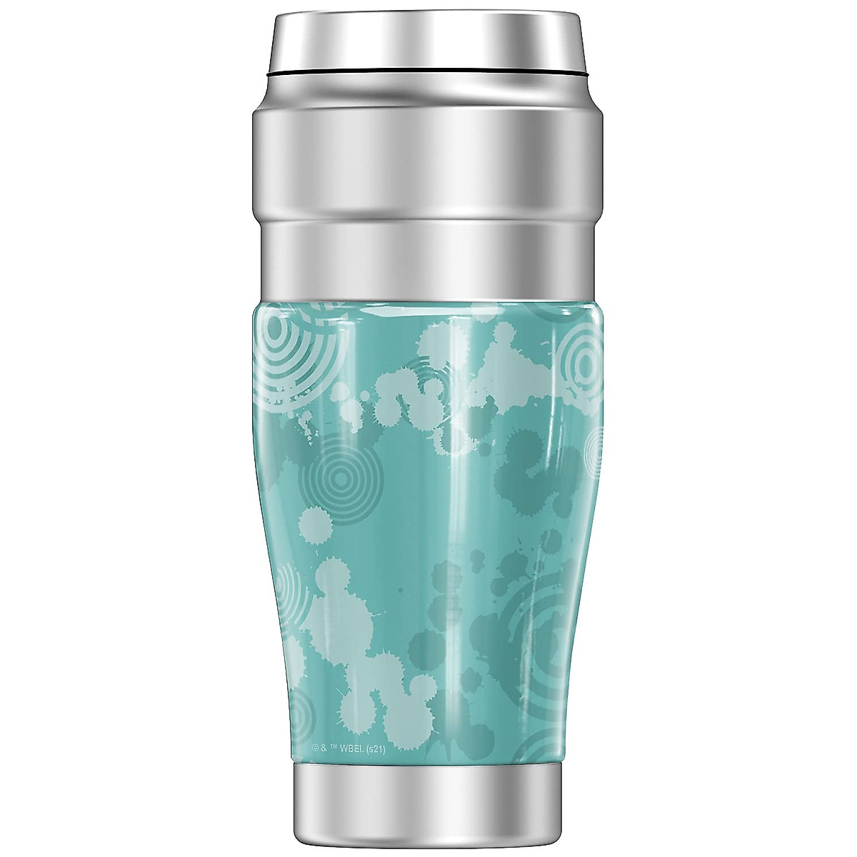 THERMOS Looney Tunes Bugs Bunny Circle Pattern STAINLESS KING Stainless Steel Travel Tumbler, Vacuum insulated & Double Wall, 16oz