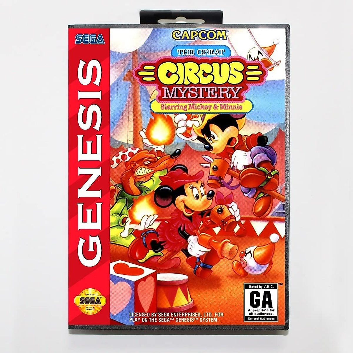 DeVoNe Great Circus Mystery Starring Mickey & Minnie Game Cartridge 16 Bit MD Game Card With Retail Box For Sega Mega Drive For Genesis (Black)