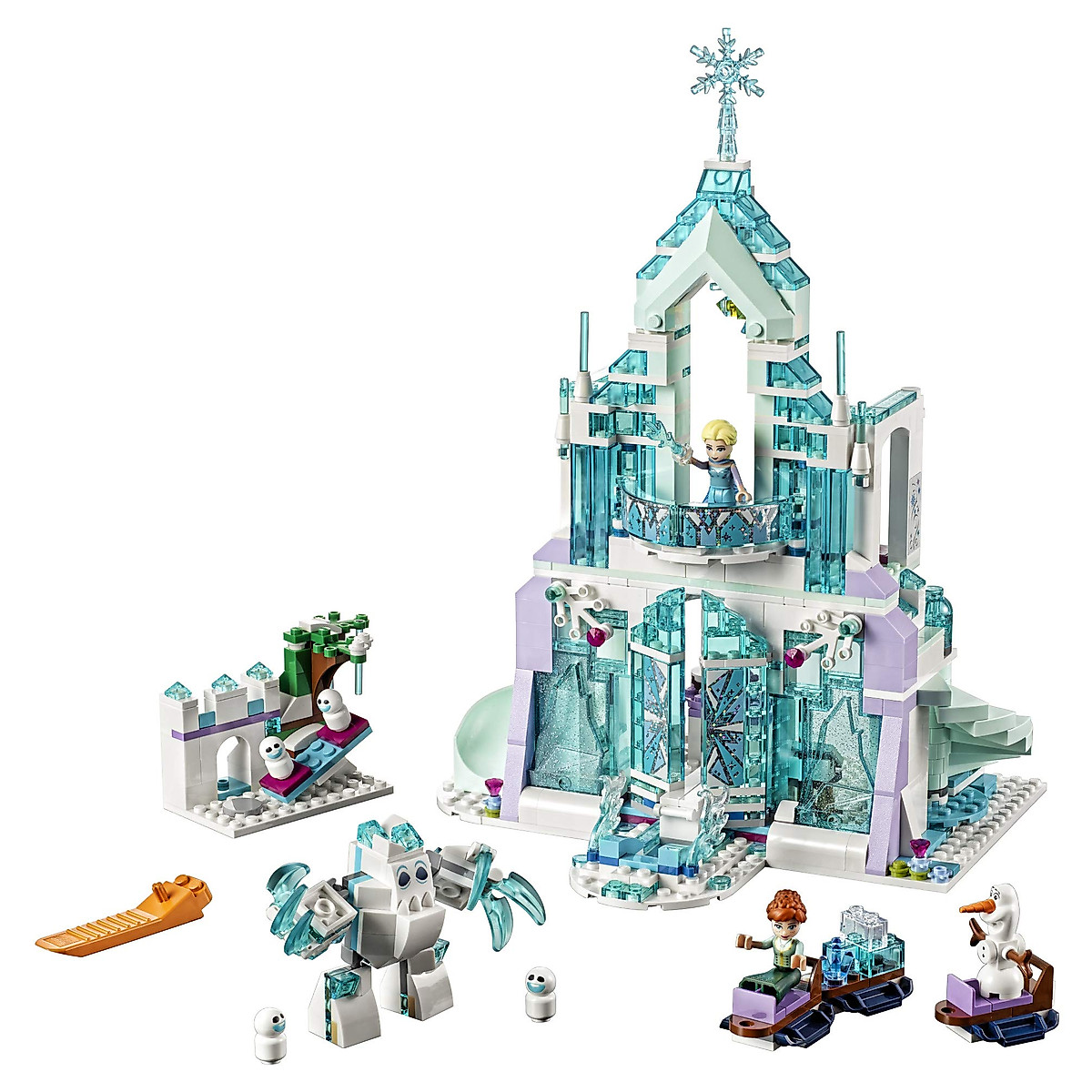 LEGO Disney Frozen Elsa's Magical Ice Palace 43172 Toy Castle Building Kit with Mini Dolls, Castle Playset with Popular Frozen Characters Including Elsa, Olaf, Anna and More (701 Pieces)