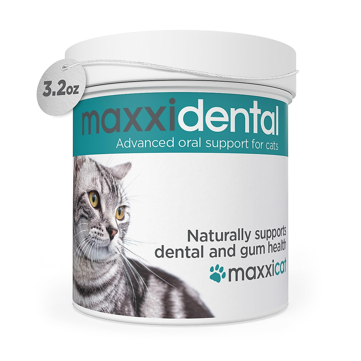 maxxipaws maxxidental Advanced Oral Support Powder Supplement – Dental & Gum Care for Cats, 3.2oz